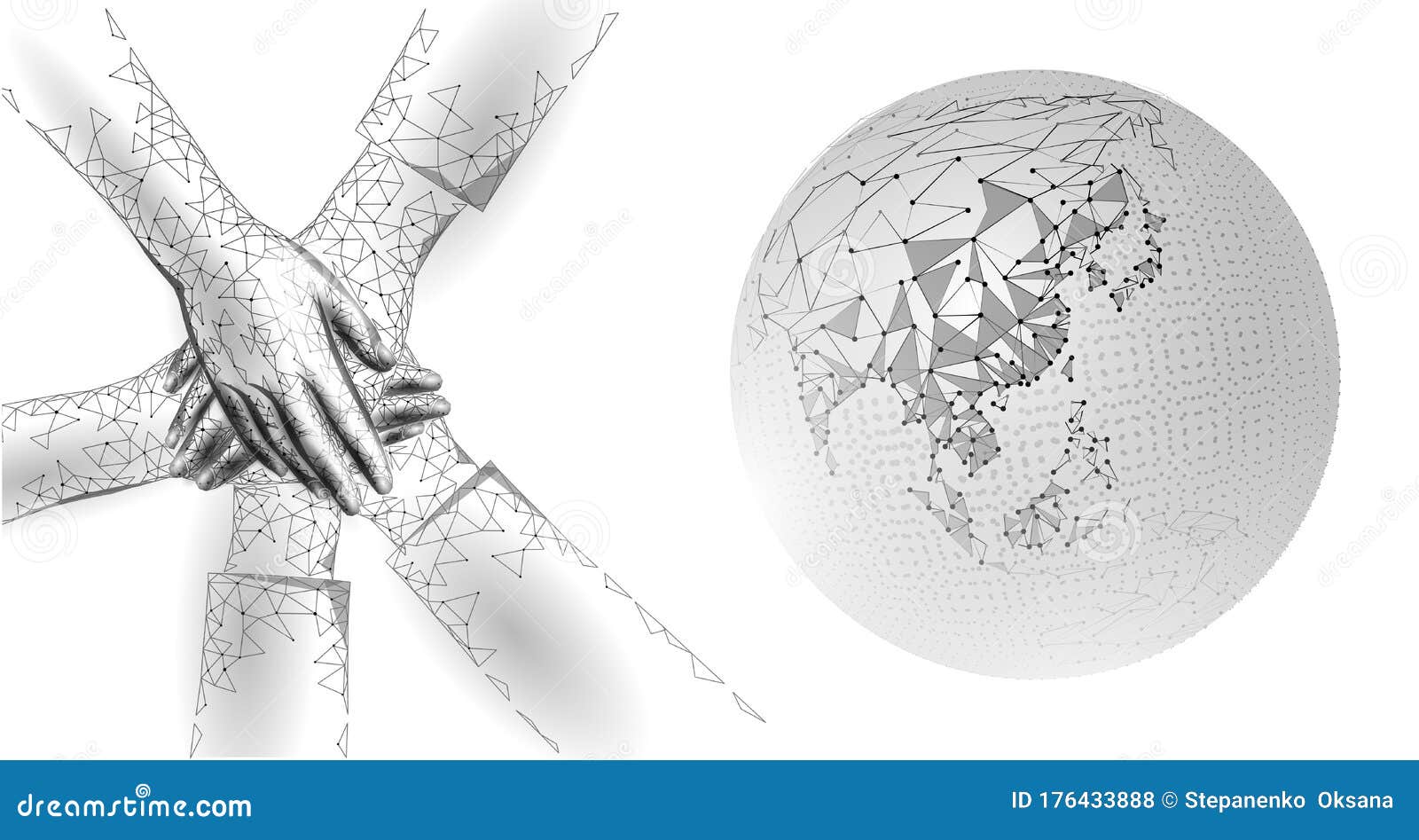 World Global Unity Business Concept. Together Against Problem Stock ...