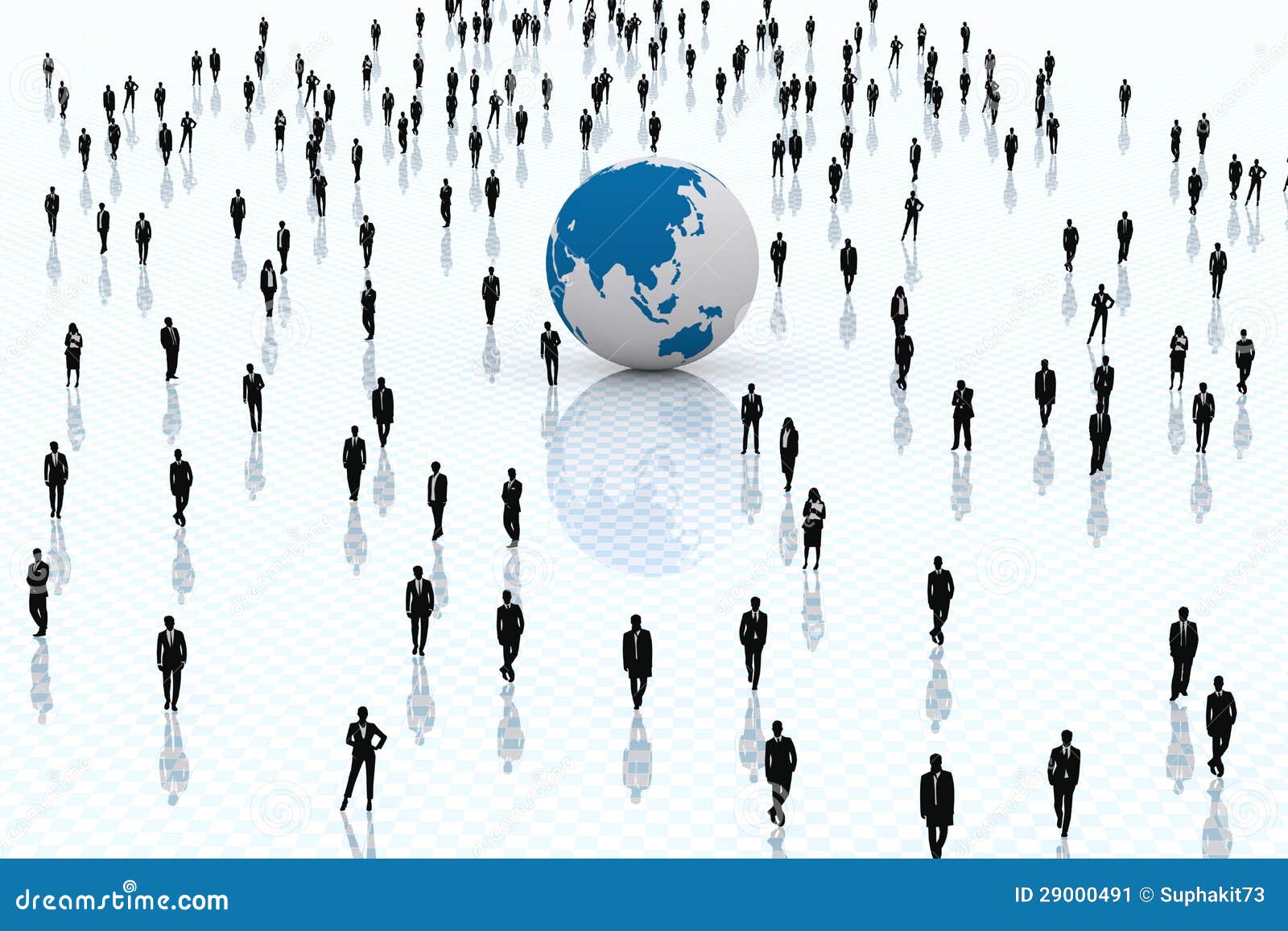 World globalized. stock illustration. Illustration of occupation - 29000491