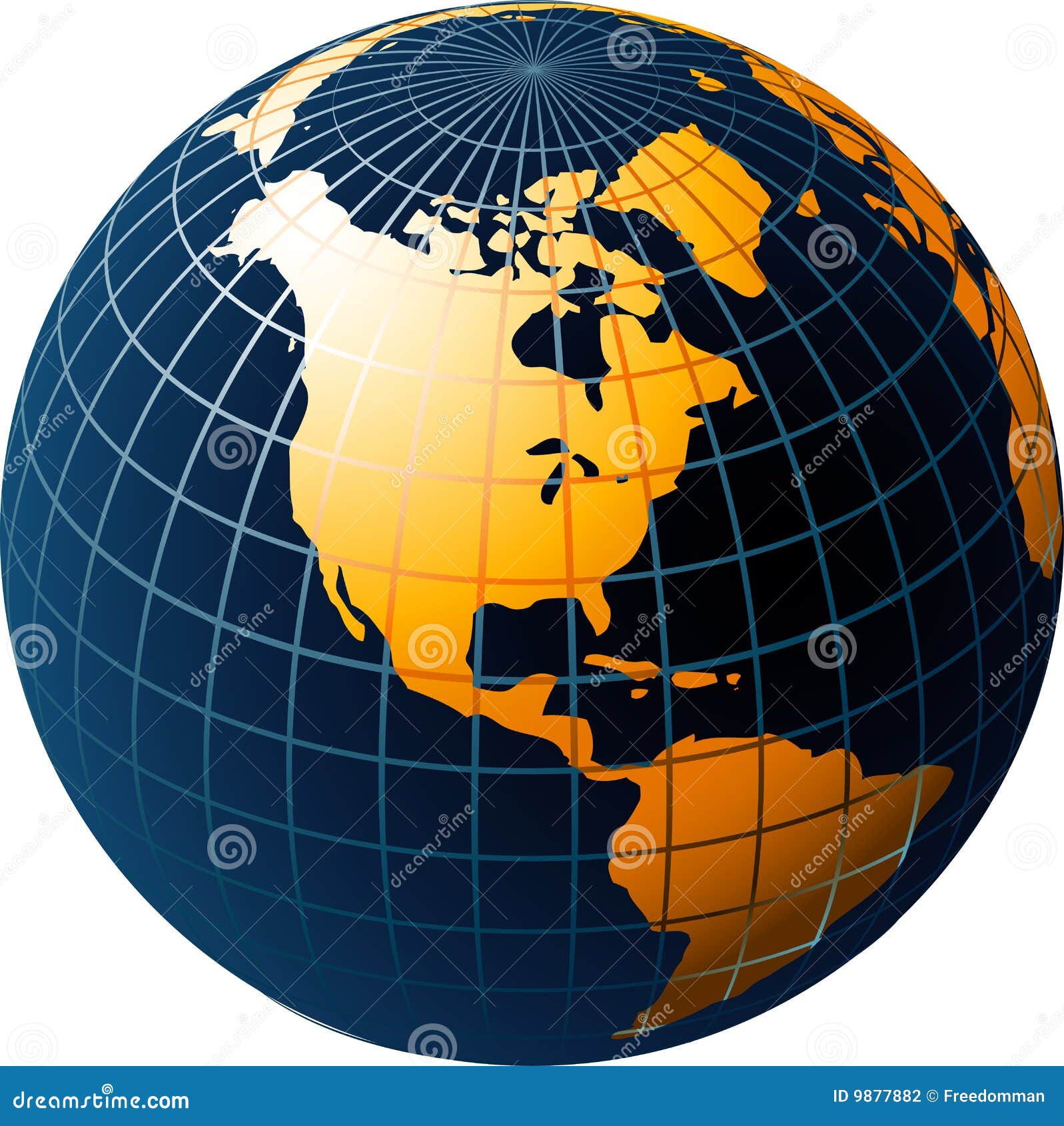 World globe stock illustration. Illustration of north - 9877882