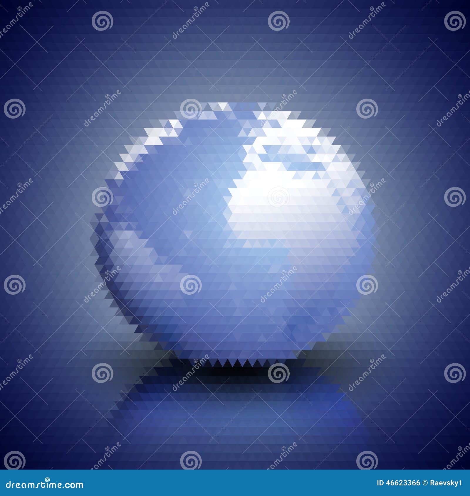 World Globe Blue Geometric Background, Abstract Stock Vector ...