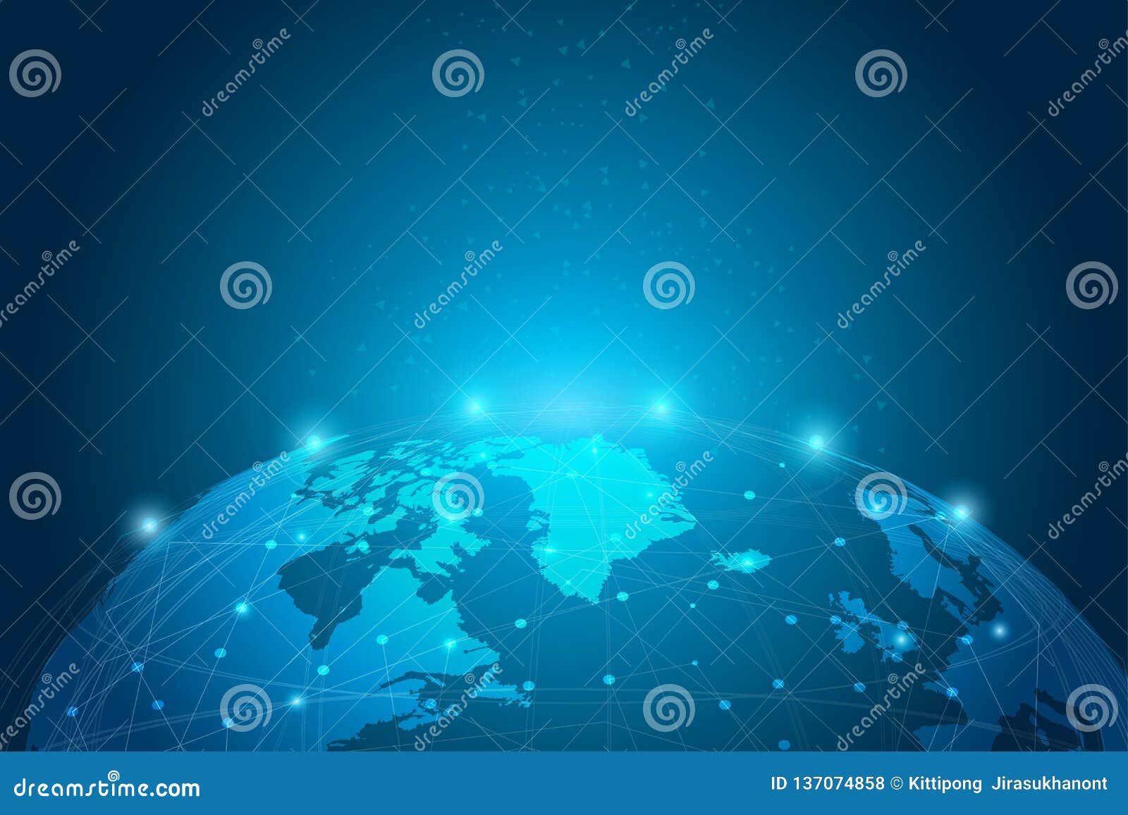 World or globe connection stock vector. Illustration of globalization ...