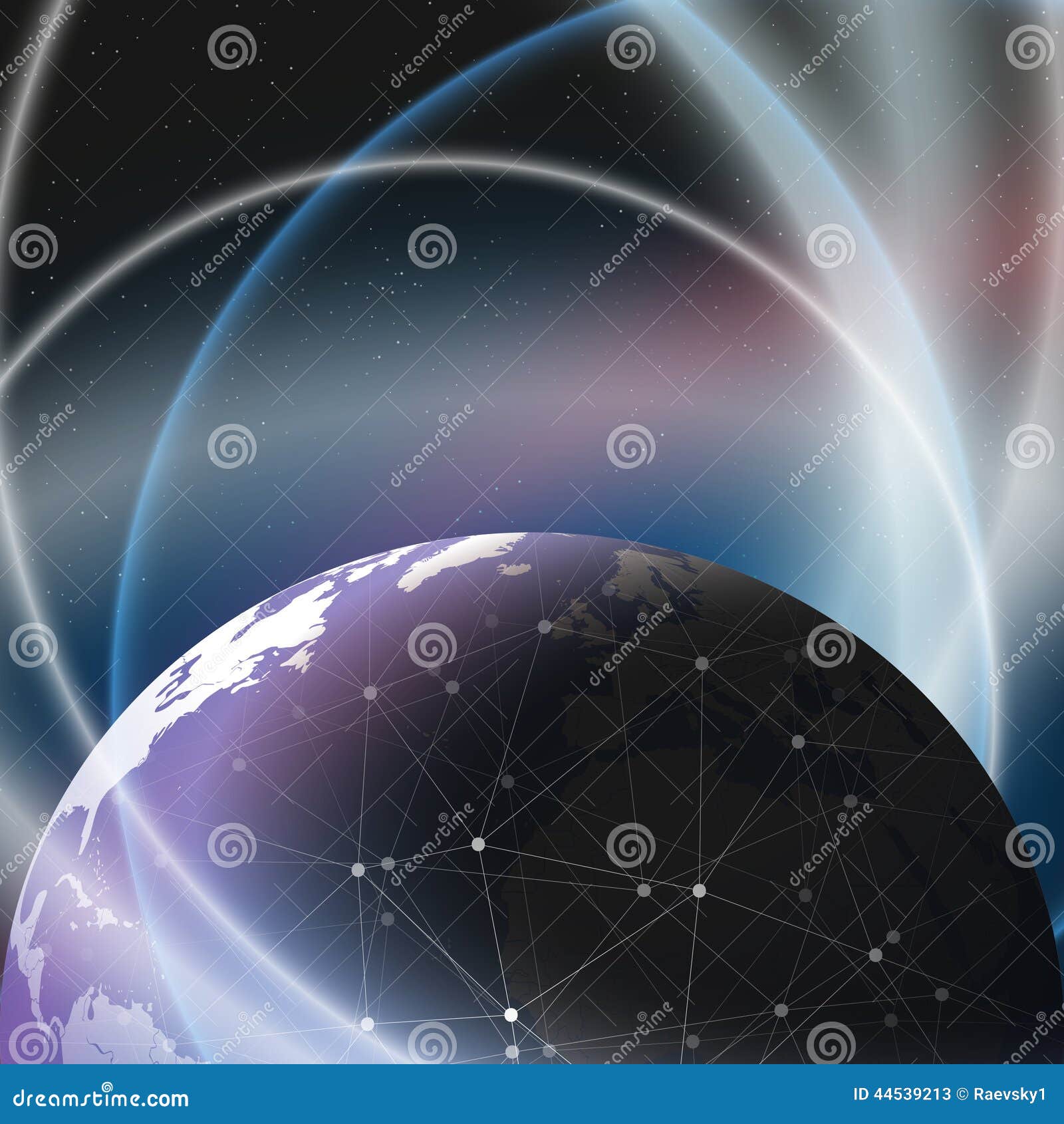 World Globe Connections Network Design Stock Illustration ...
