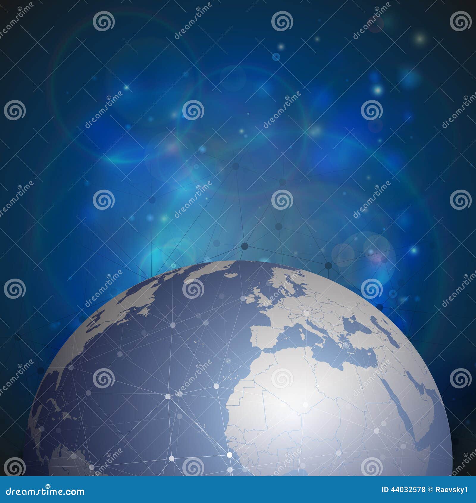 World Globe Connections Network Design, Vector Stock Vector ...
