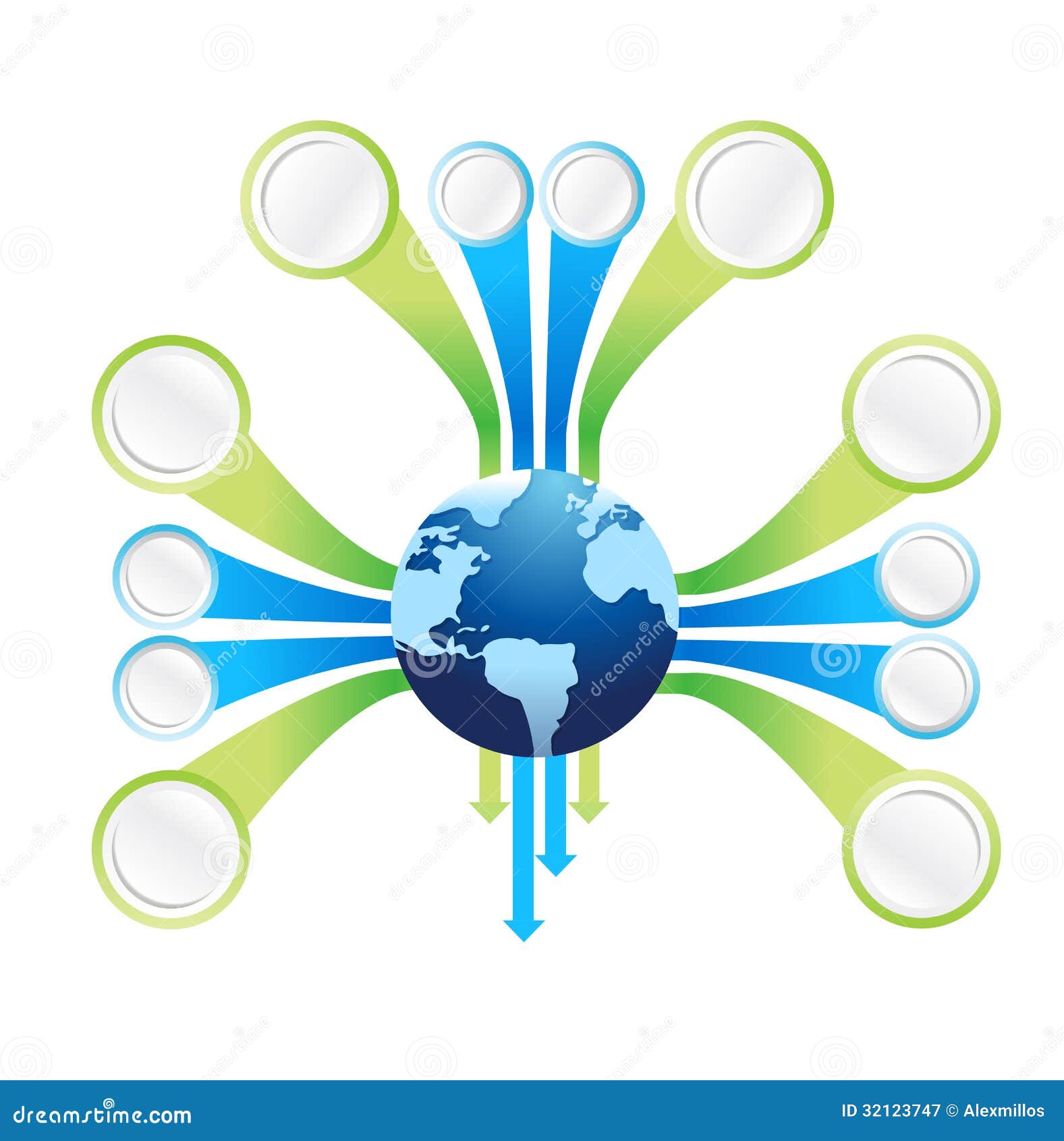 World Globe Connections Template Illustration Stock Illustration ...