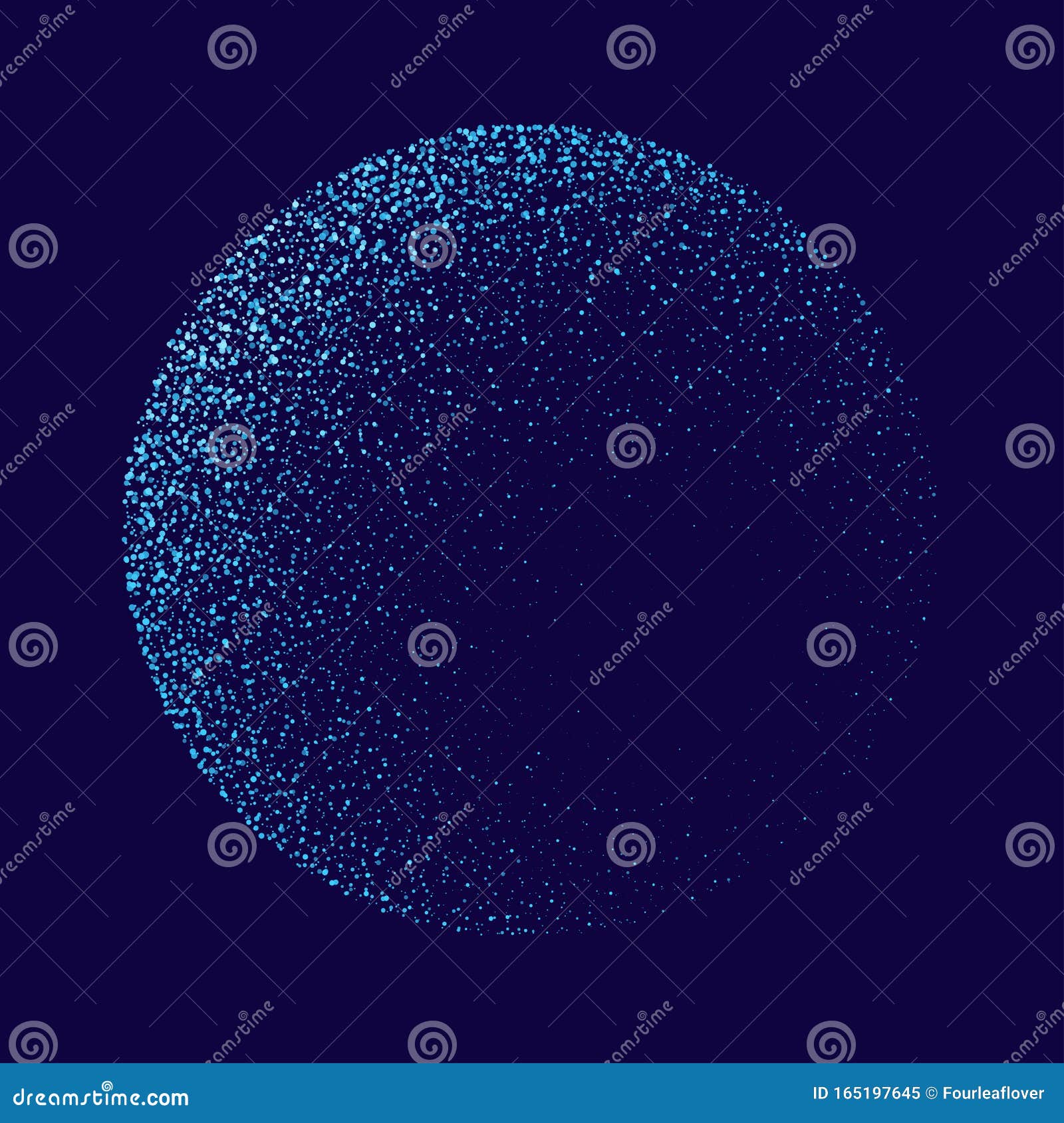 World Globe Constructed by Light Particles Stock Vector - Illustration ...