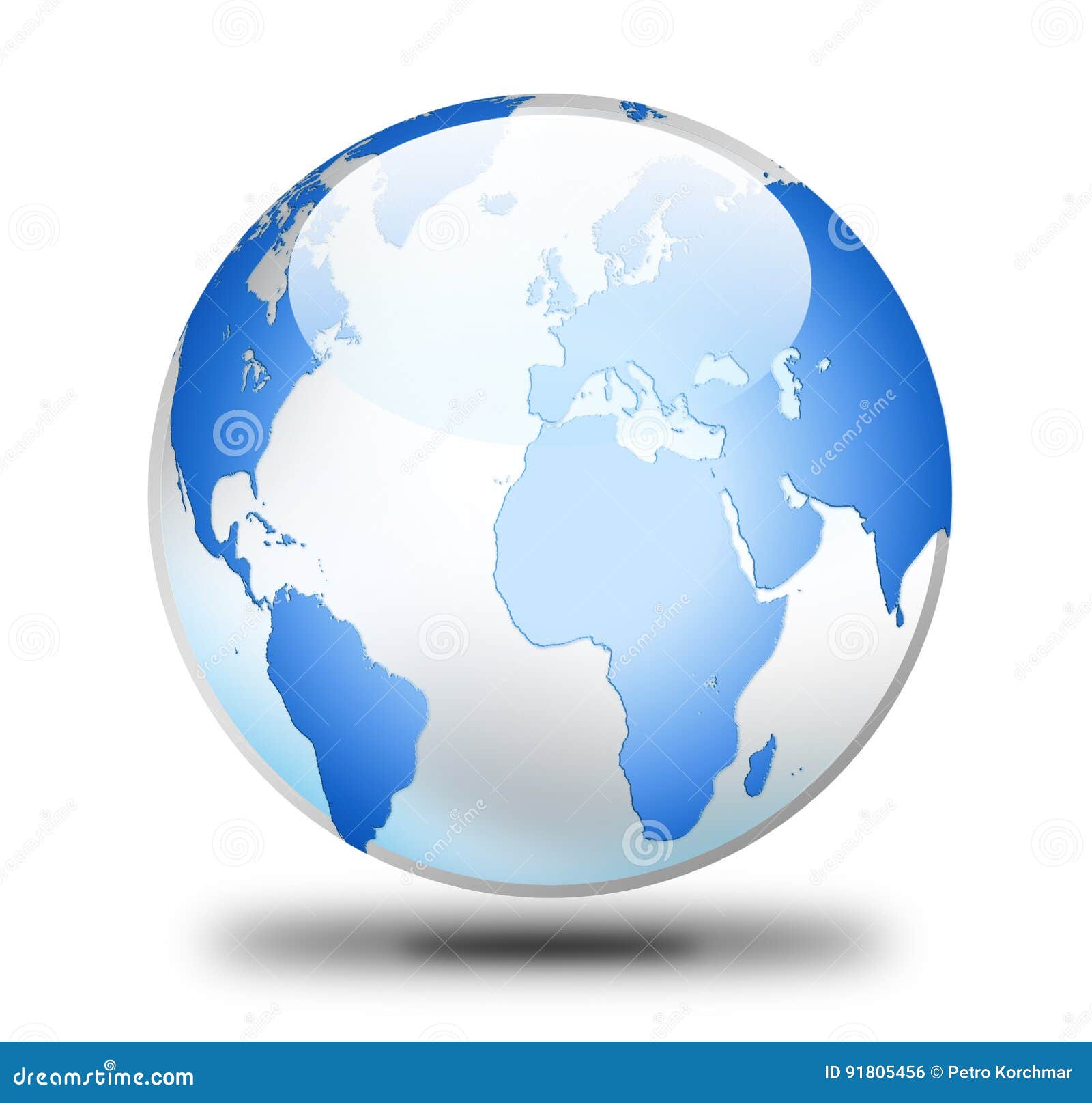 World globe stock illustration. Illustration of atlas - 91805456