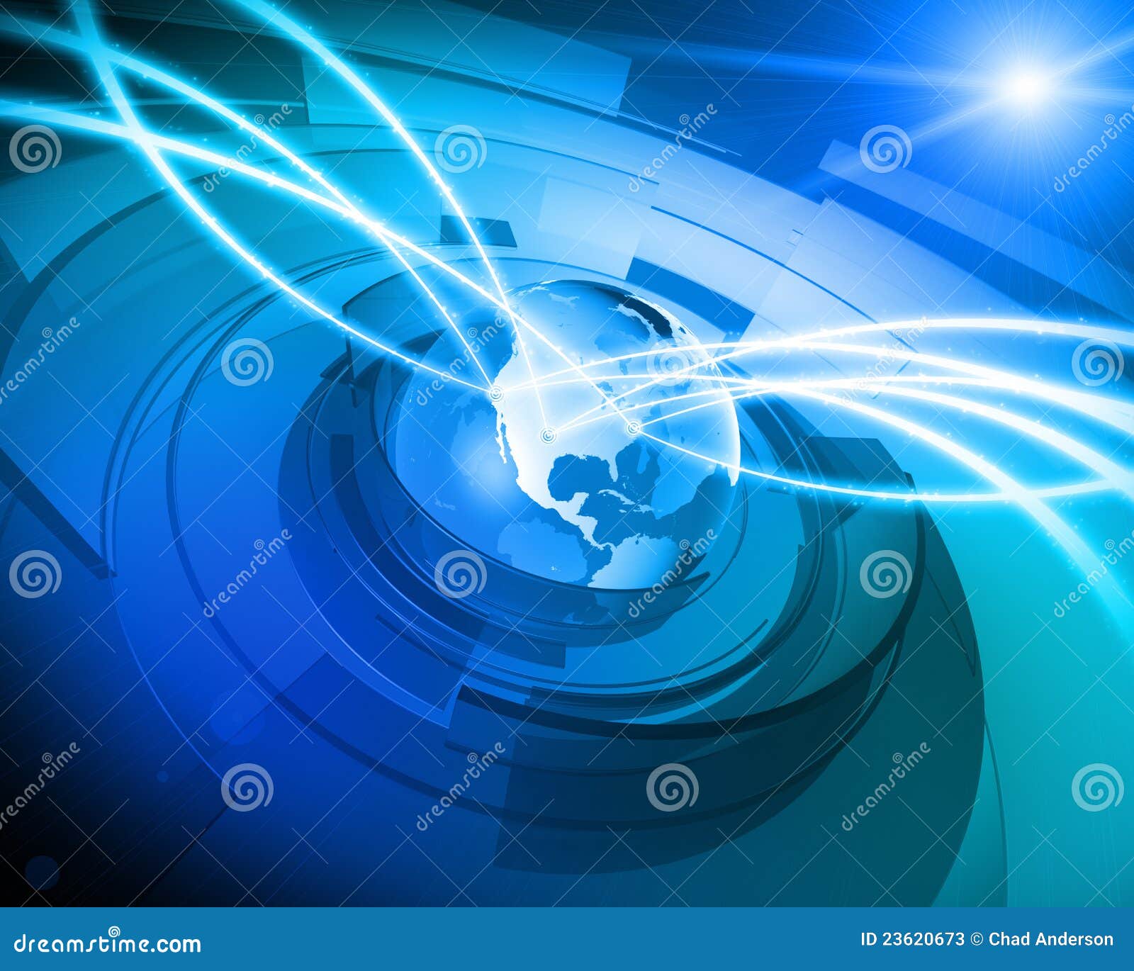 World Globe Digital Network Connection Background Stock Illustration ...