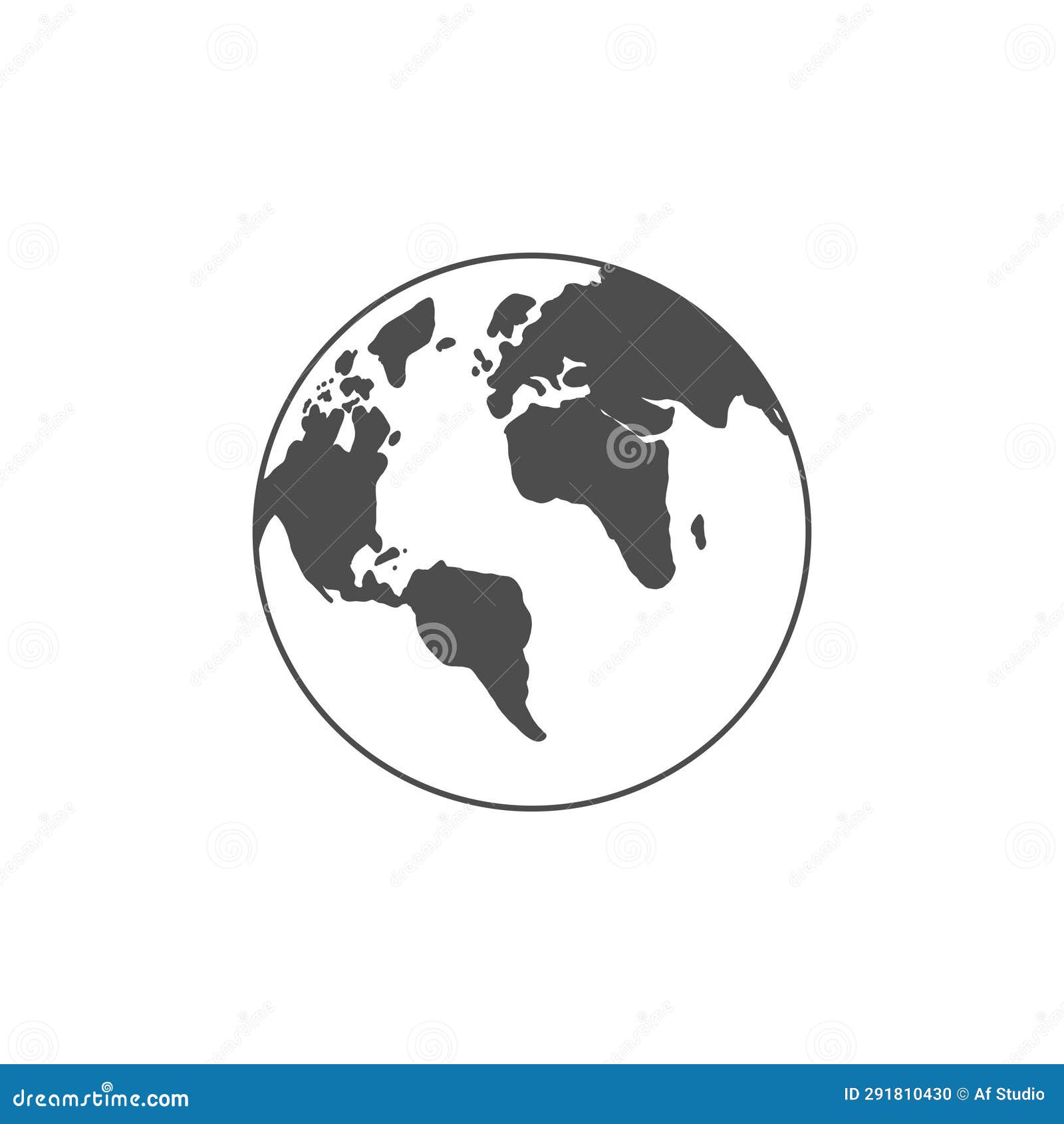 World Globe Earth Planet Icon Illustration Logo Design Stock ...