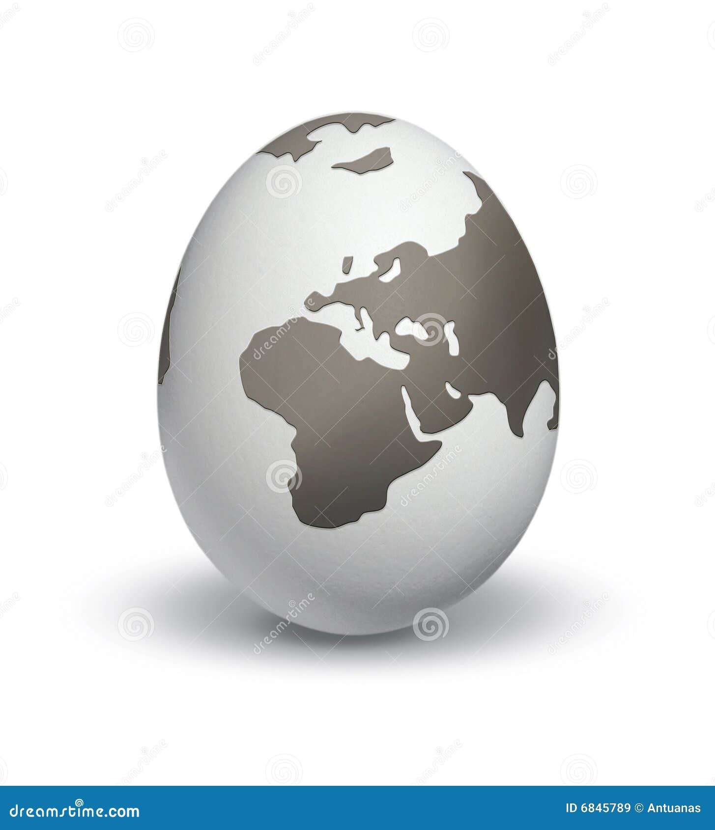 World Globe on egg stock illustration. Illustration of continents - 6845789