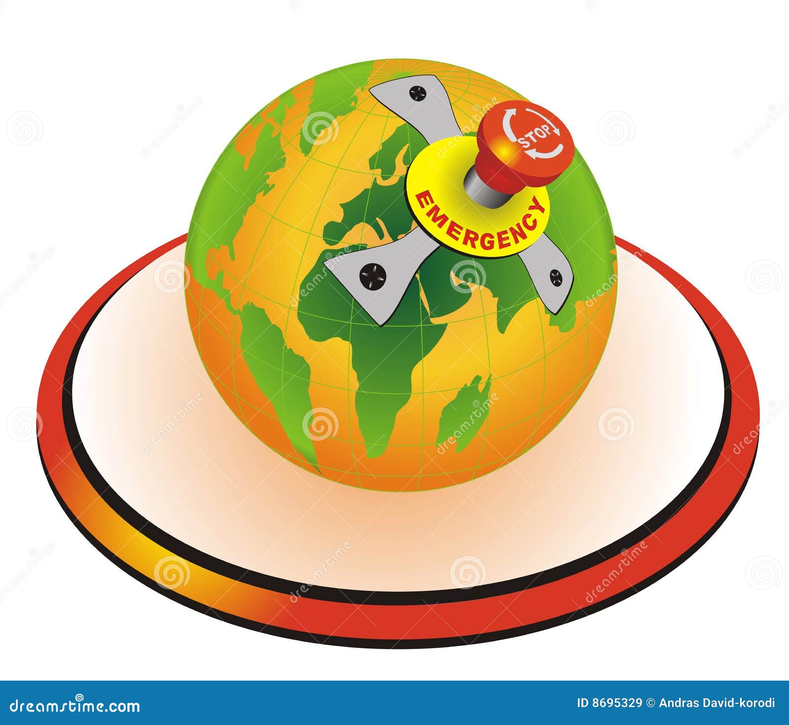 Emergency Stop Push Button Symbol Sign,Vector Illustration, Isolate On ...