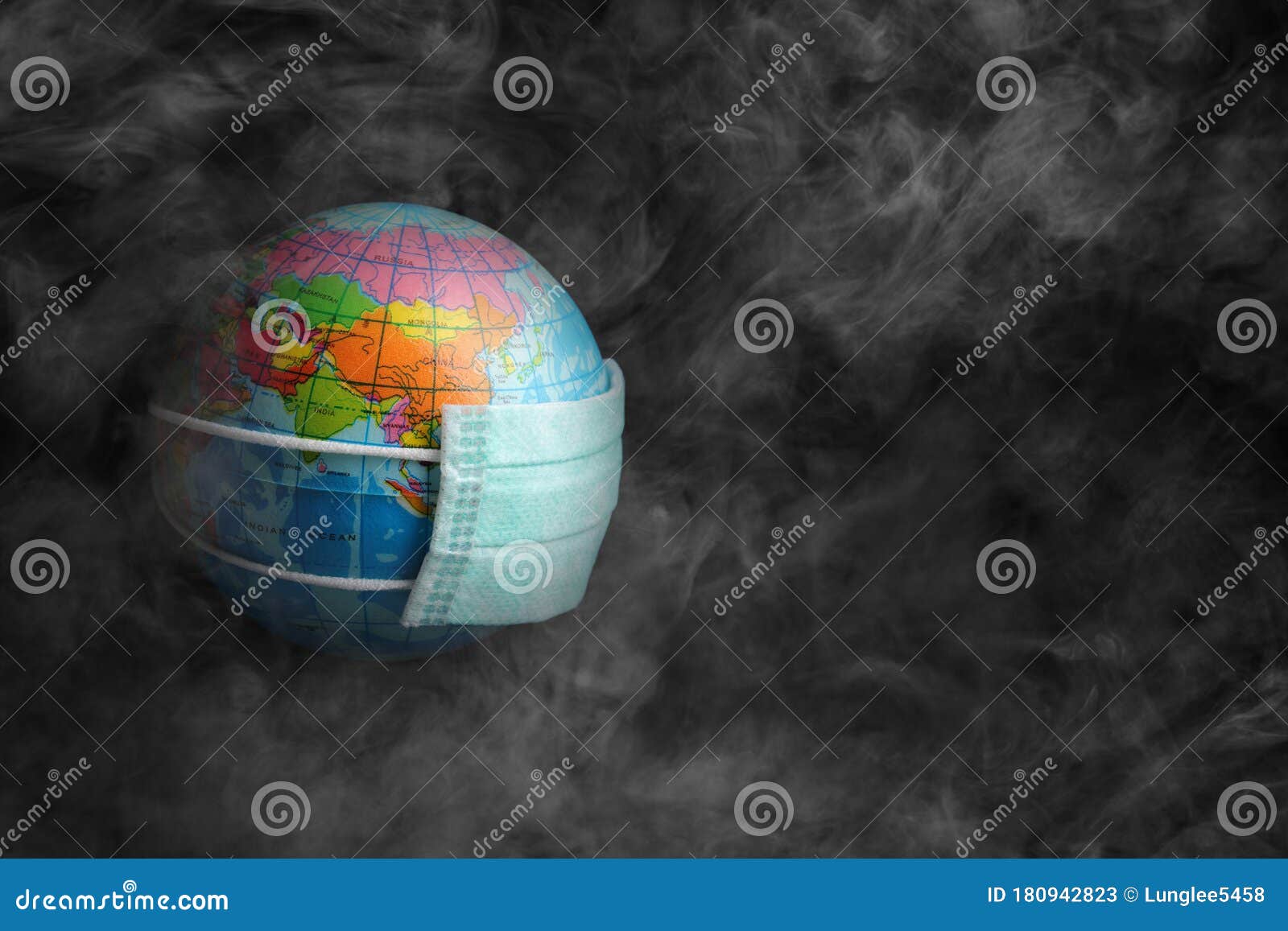 World in smoke stock image. Image of earth, ecology - 180942823