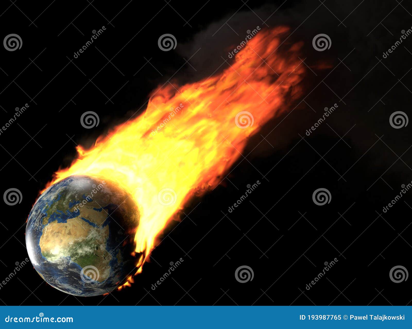 World globe on fire stock illustration. Illustration of global - 193987765