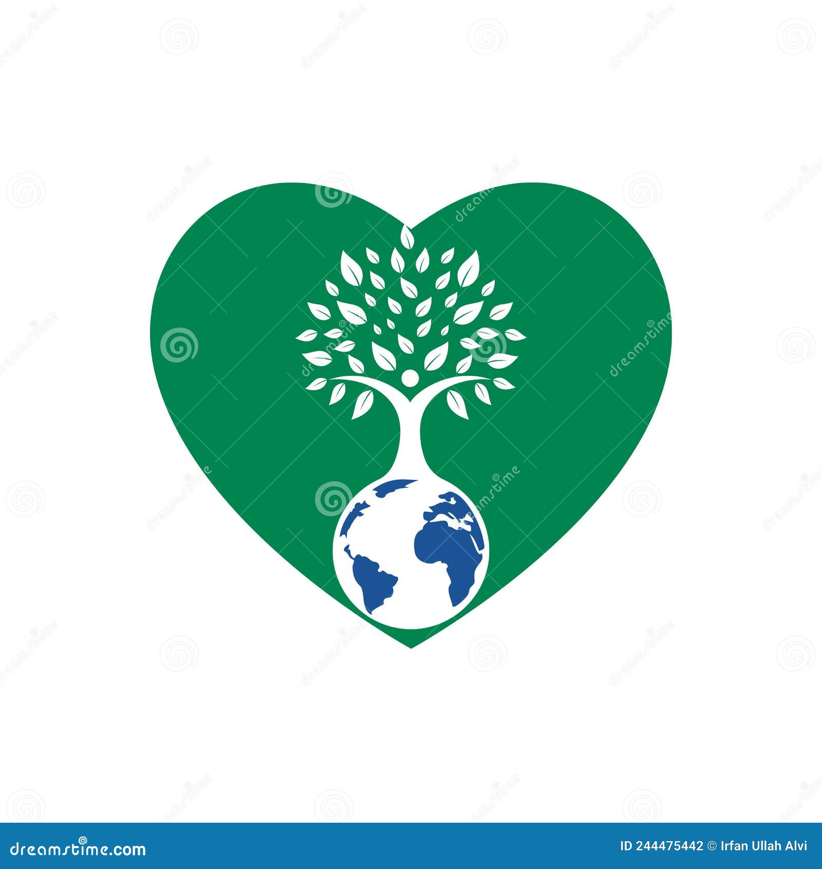 Global Human Tree Vector Logo Design Template. Stock Vector ...