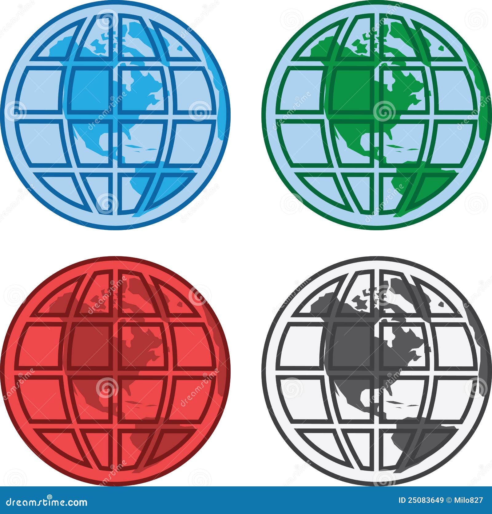 World globe grids stock vector. Illustration of circling - 25083649
