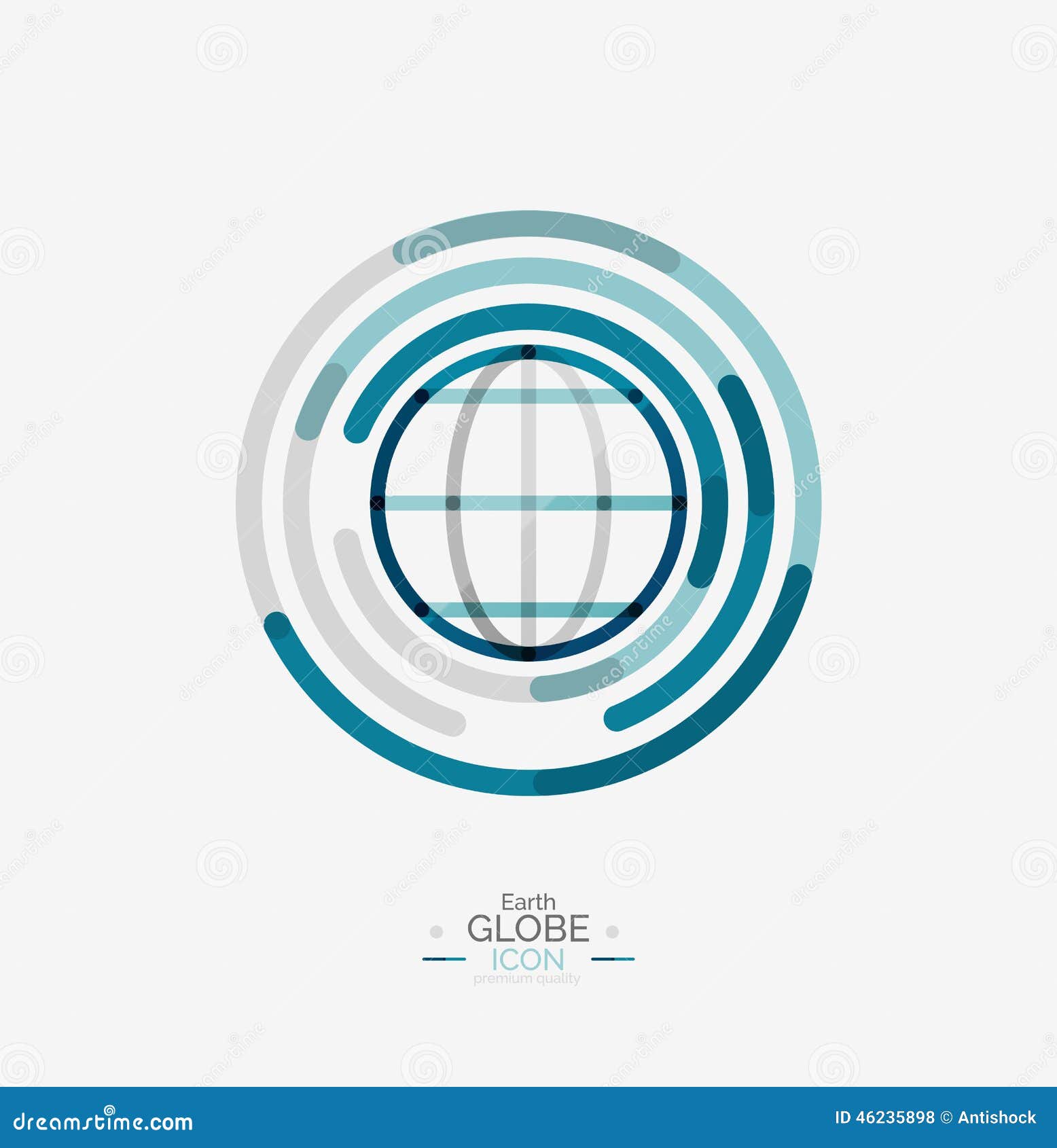 World globe logo stamp stock vector. Illustration of corporate - 46235898