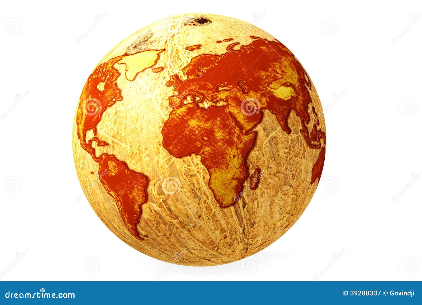 World globe map coconut stock illustration. Illustration of icon - 39288337