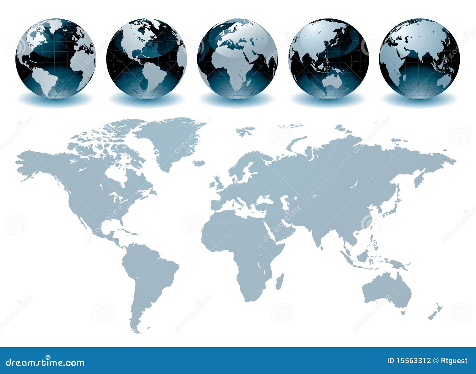 World Globe Maps stock vector. Image of internet, continent - 15563312