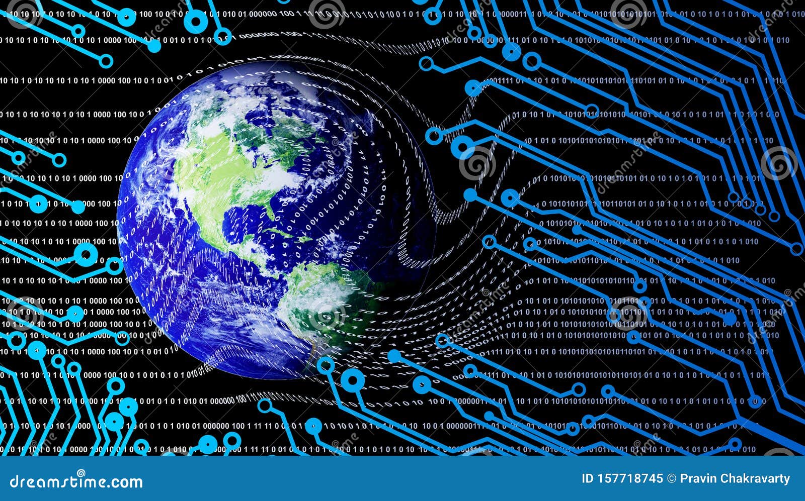 World Globe Network Technology. Technology Communication Stock Vector ...