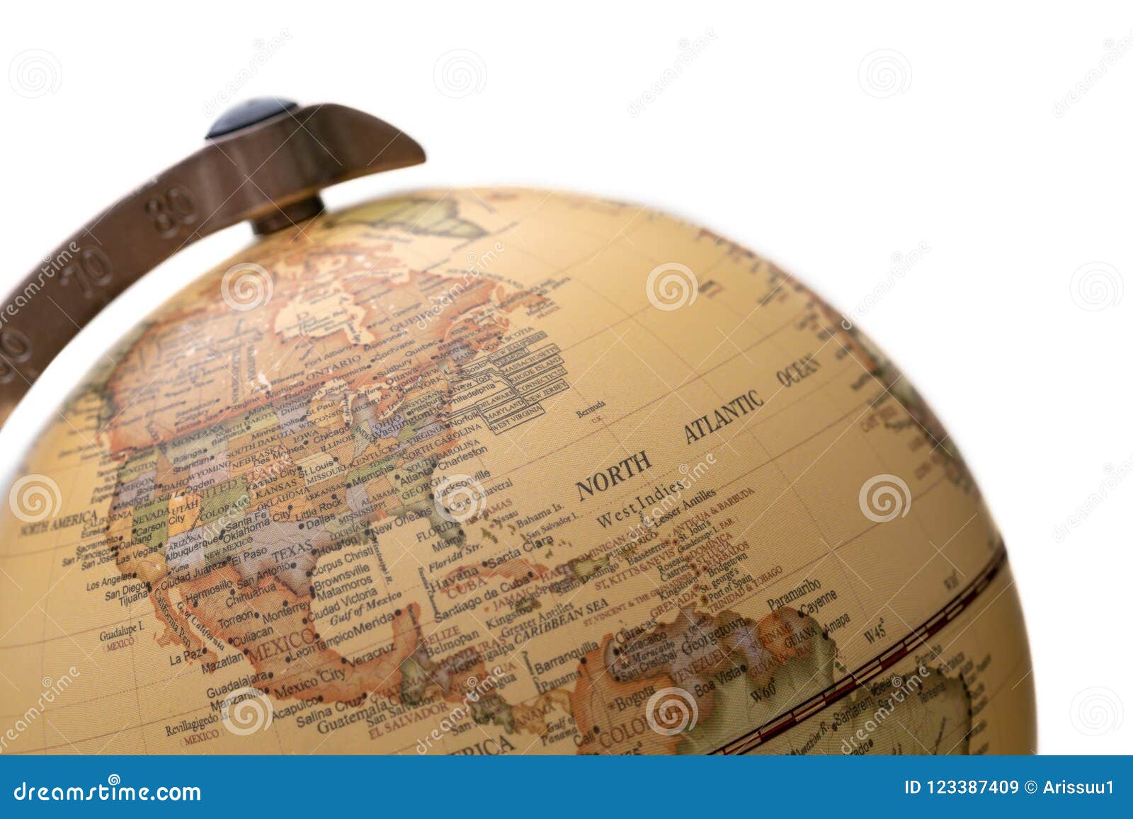 World Globe Orb Spherical Model Stock Image - Image of land ...
