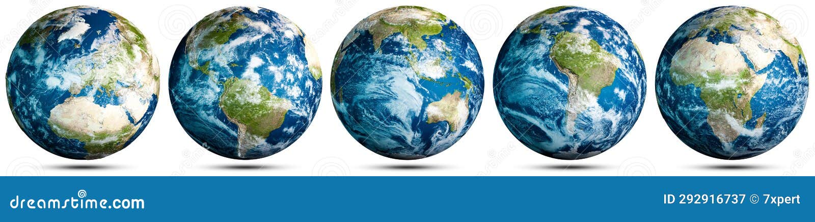 World Globe Planet Earth Map Sphere Set Stock Illustration ...