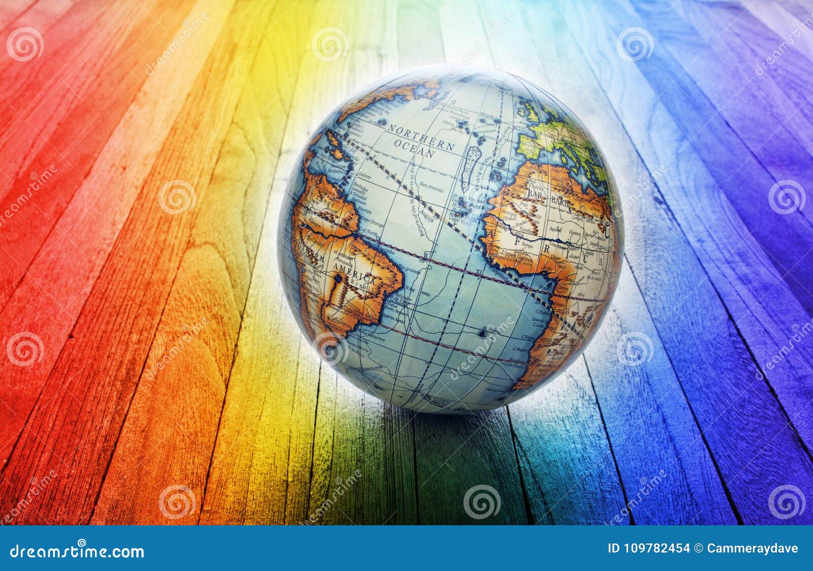World Rainbow Globe Background Royalty-Free Stock Image | CartoonDealer ...