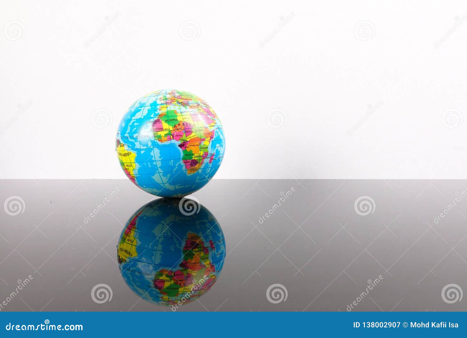 World Globe on White. Globalization Concept. Stock Image - Image of ...