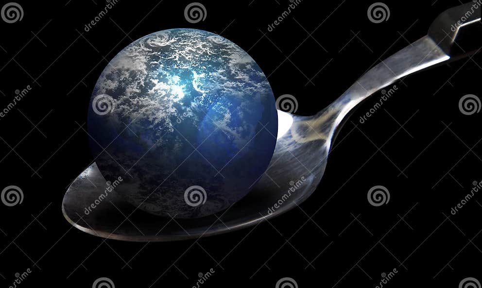 World globe in a spoon stock photo. Image of region, globe - 4096342