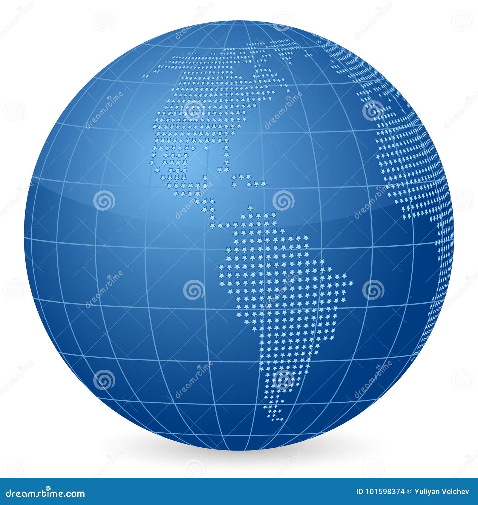 World globe stars stock vector. Illustration of object - 101598374