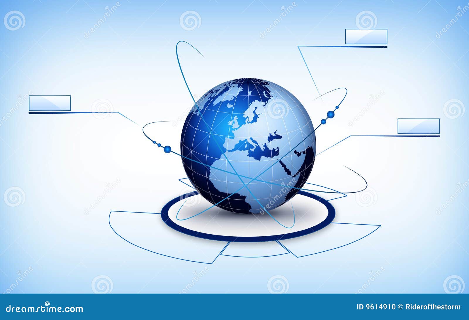 World globe technology stock illustration. Illustration of europa - 9614910