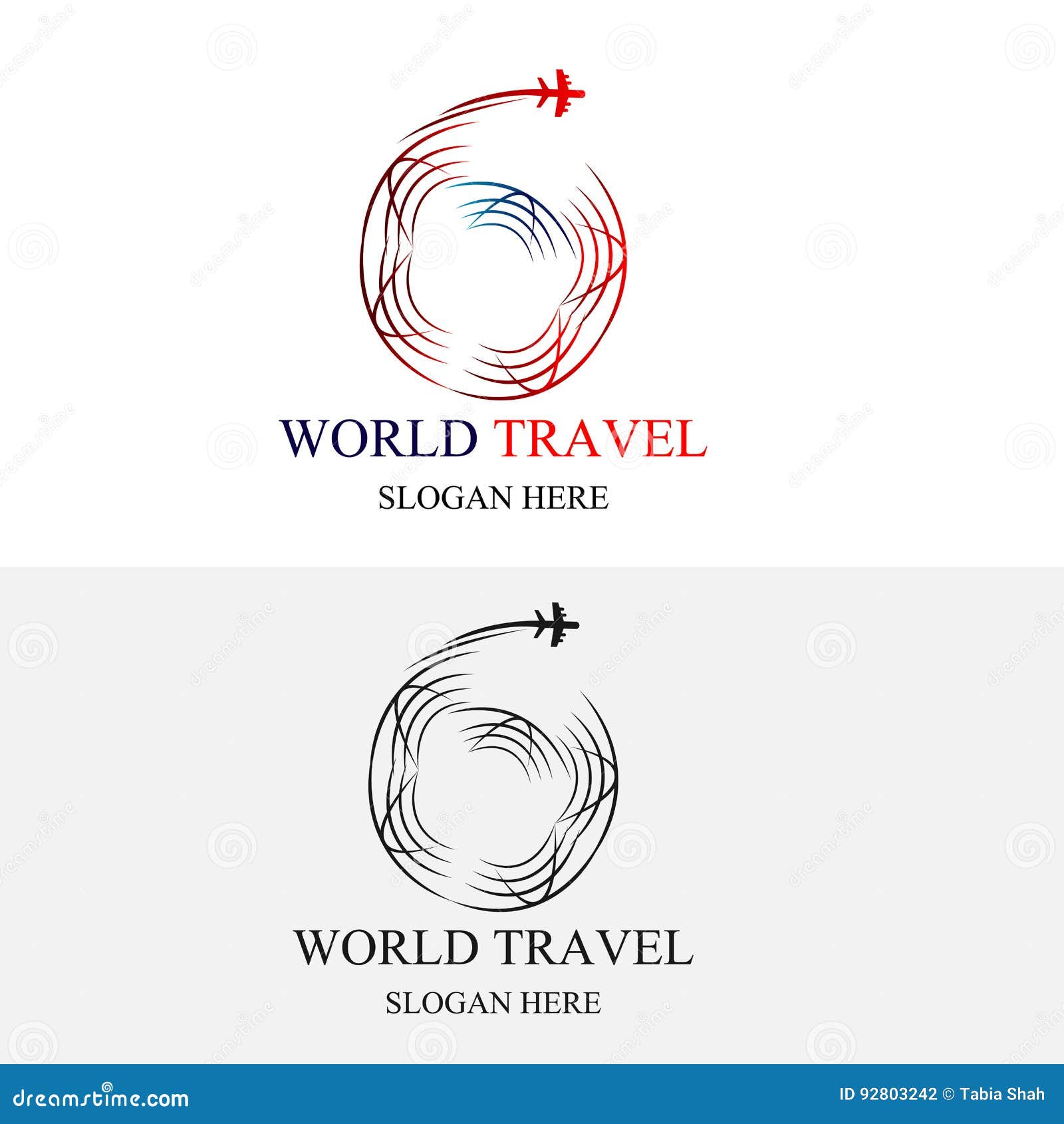World Globe Travel Logo Template Stock Vector - Illustration of logo ...