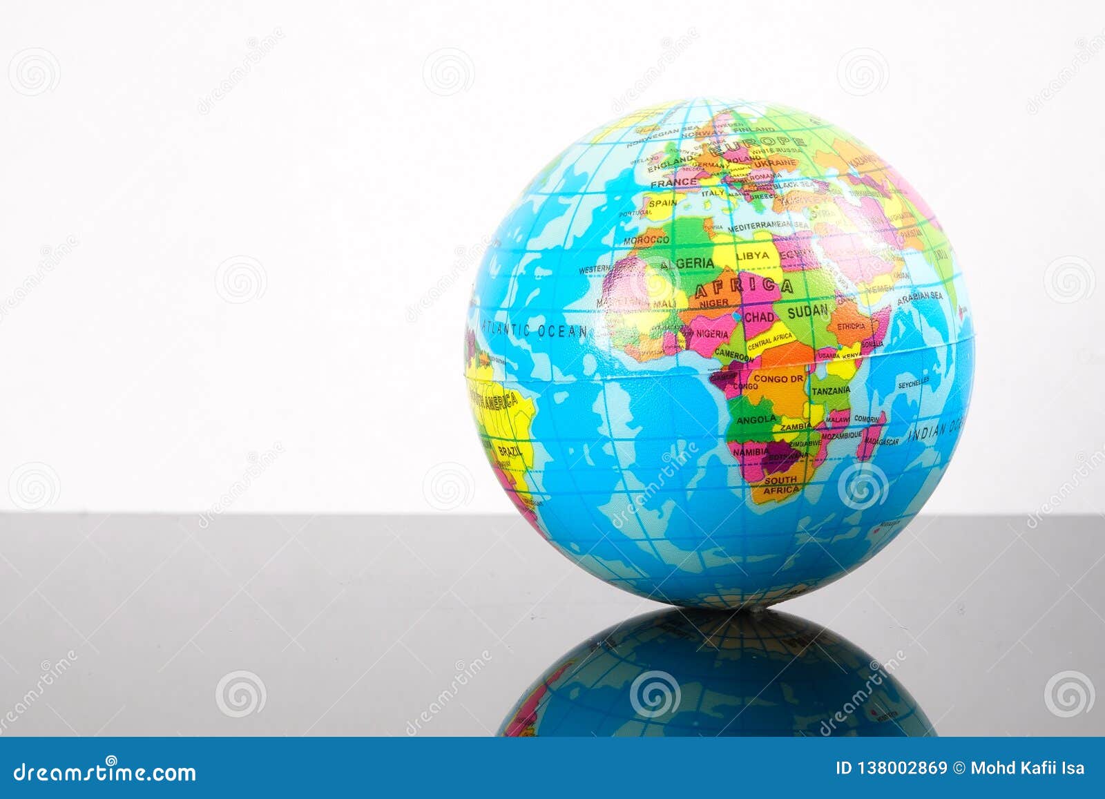 World Globe on White. Globalization Concept. Stock Image - Image of ...