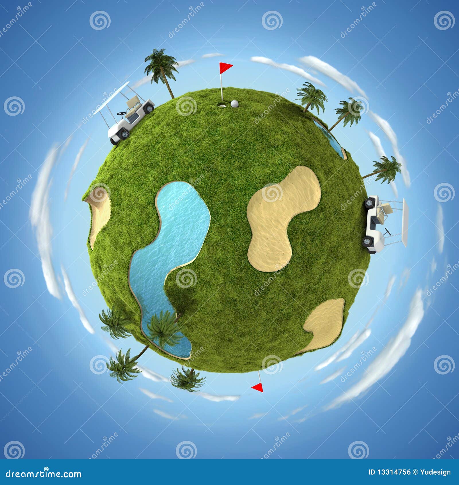 World of golf stock illustration. Illustration of golfing - 13314756