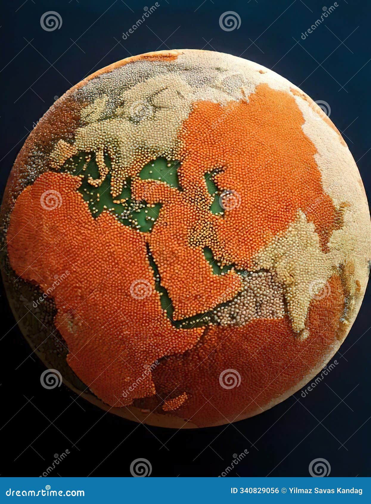 World Grain Map.World Map Created With Various Seeds. Stock Photo ...