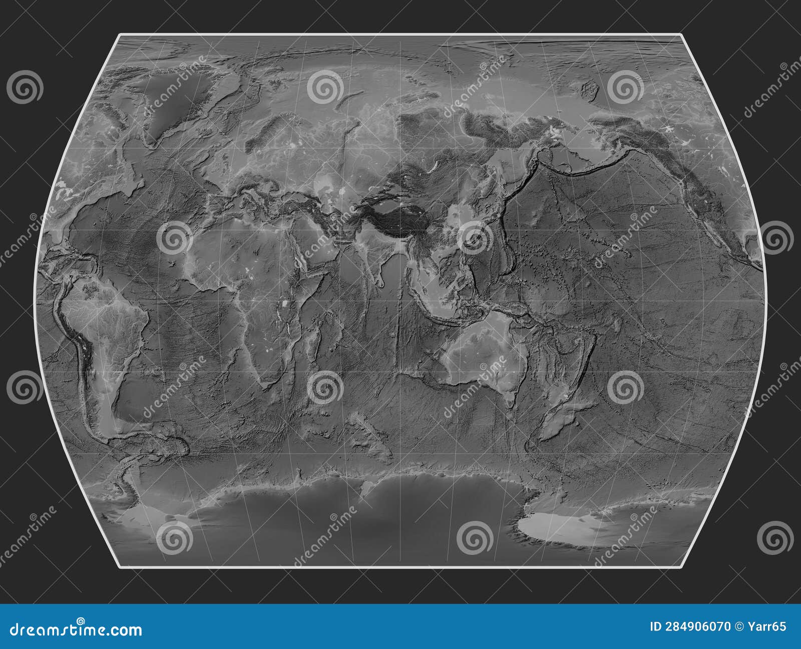 World Grayscale Map - 90 PM. Times Stock Illustration - Illustration of plate, seismic: 284906070