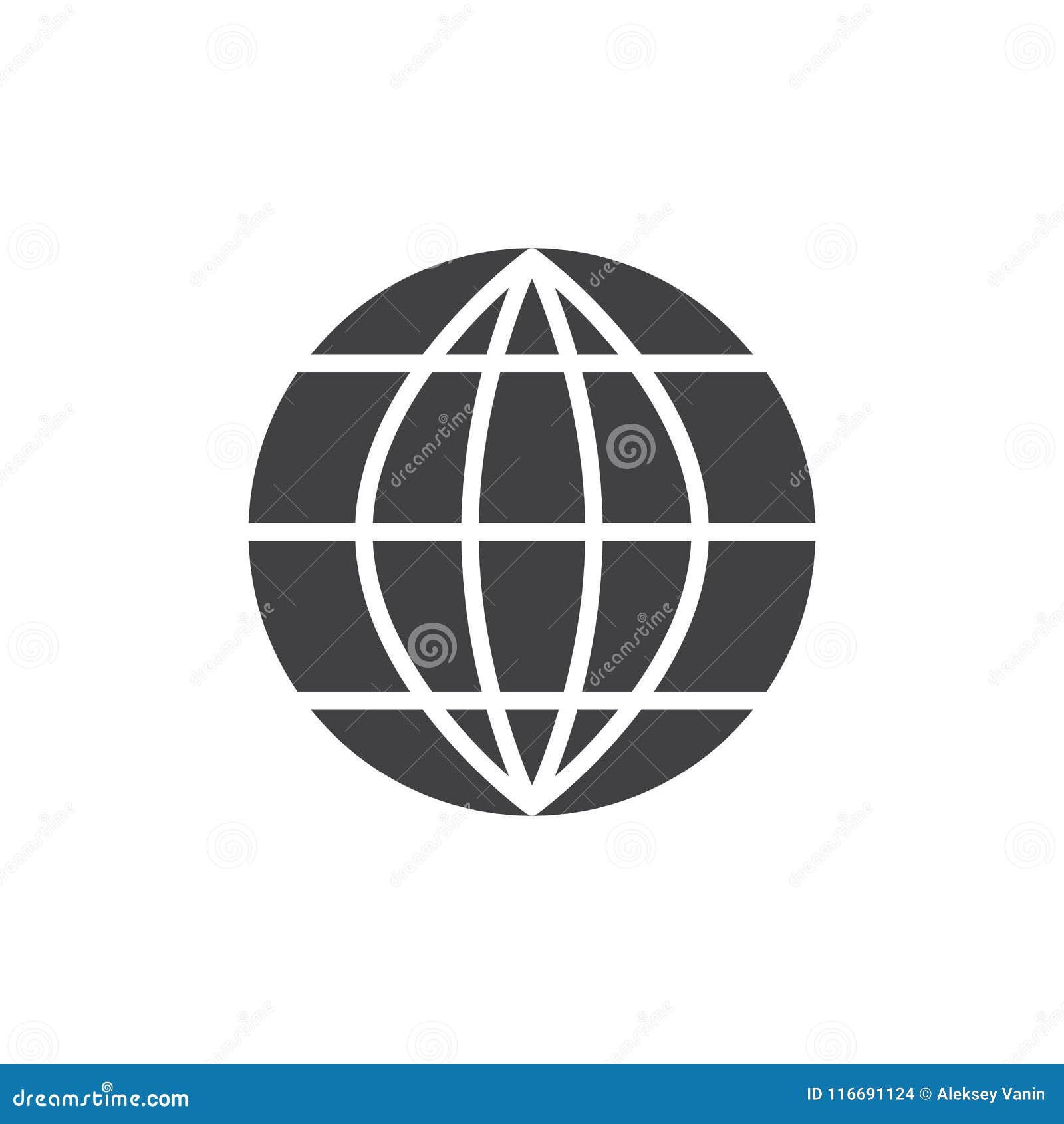 World grid vector icon stock vector. Illustration of graphics - 116691124