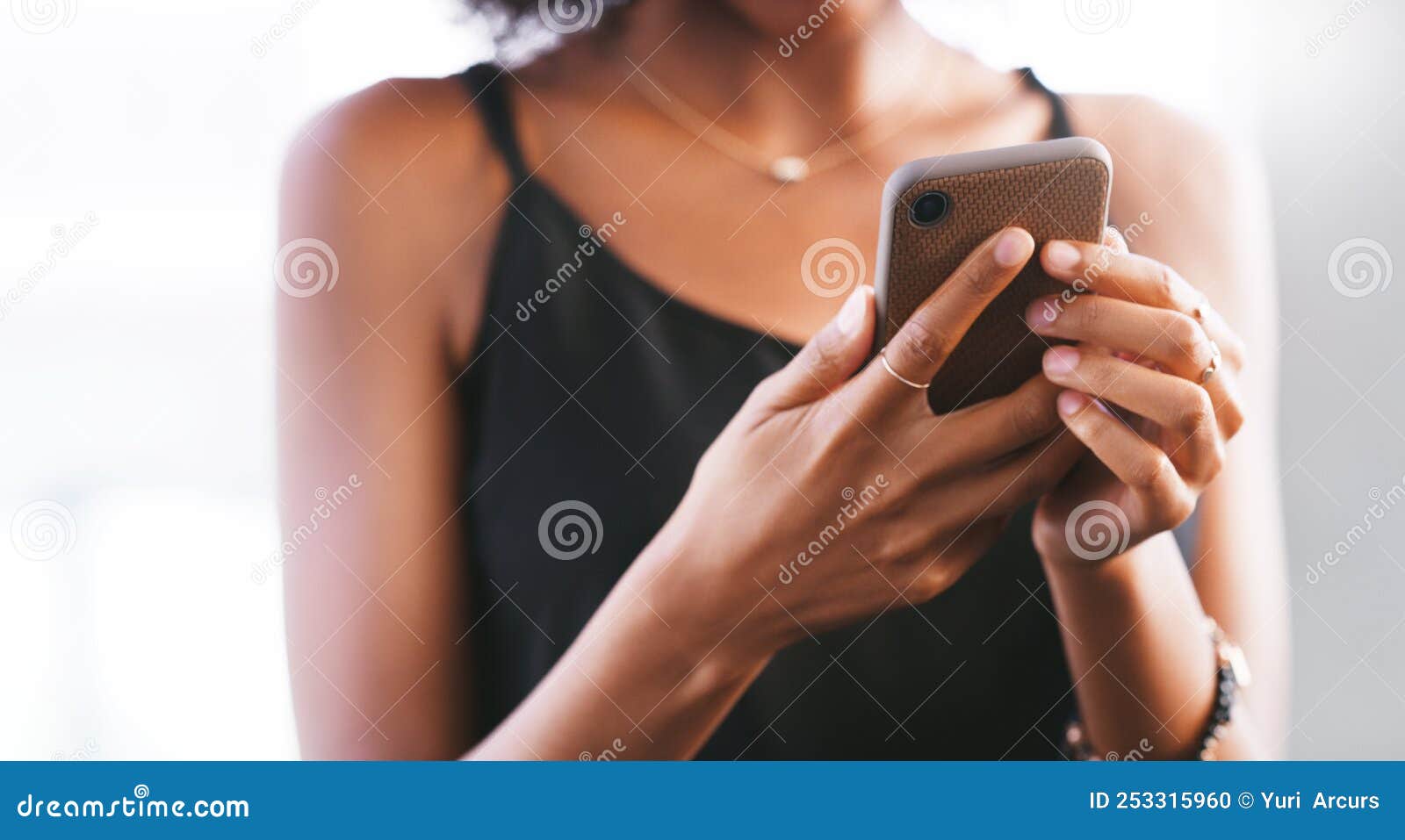 The World is Growing Increasingly Smartphone Fluent. a Woman Using a ...