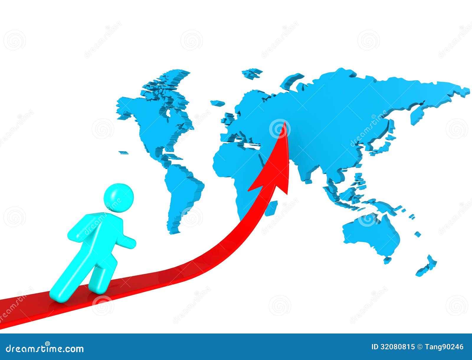 World growth stock illustration. Illustration of global - 32080815