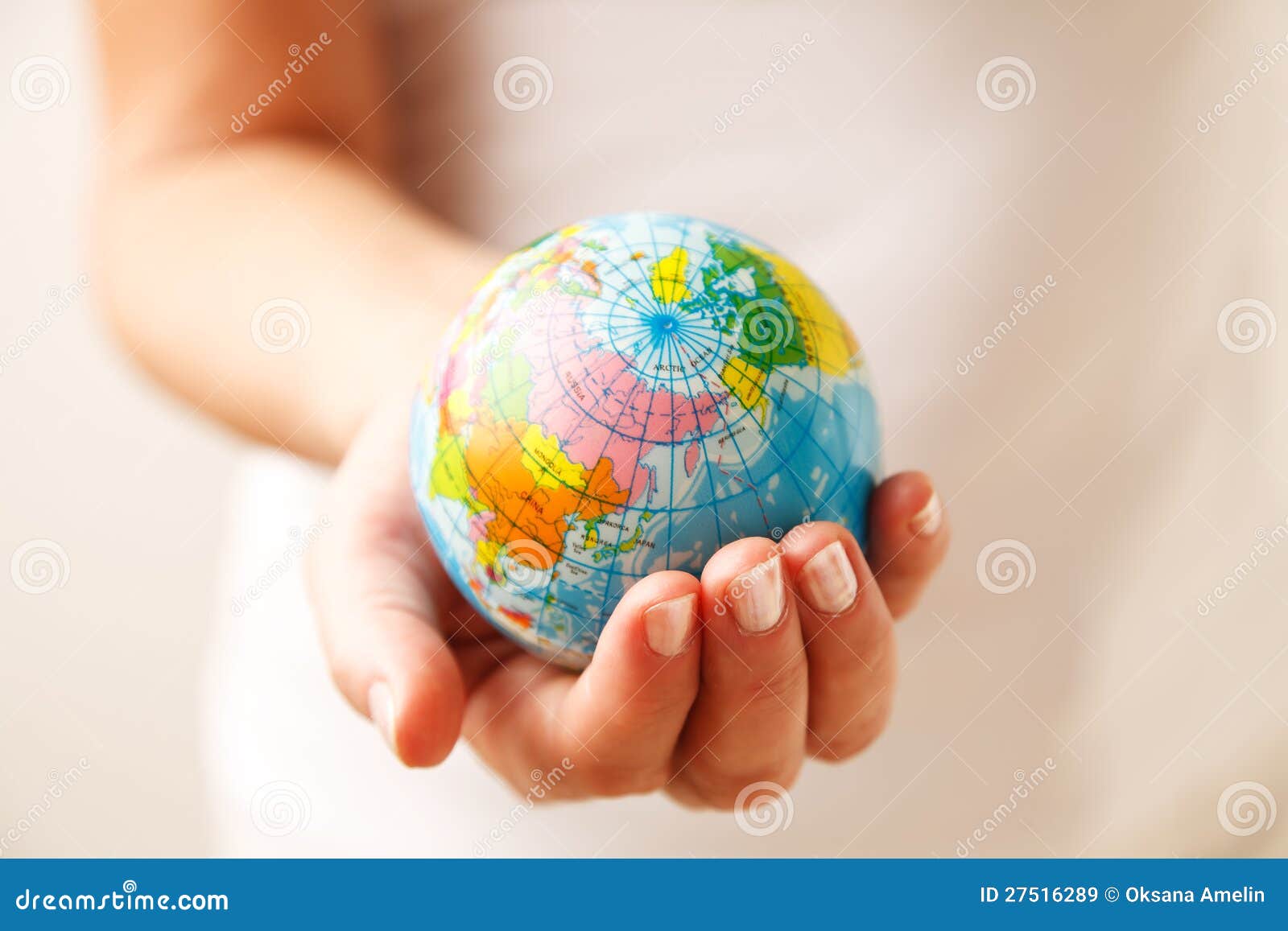 World in hand. stock image. Image of palm, earth, unrecognizable - 27516289
