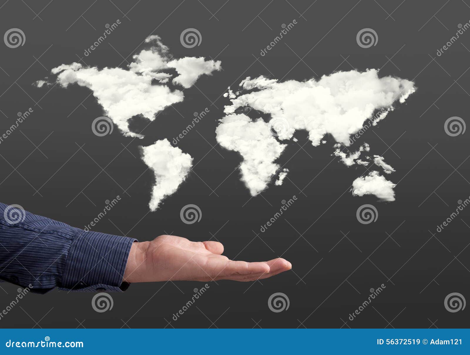 World in hand stock image. Image of continent, globe - 56372519