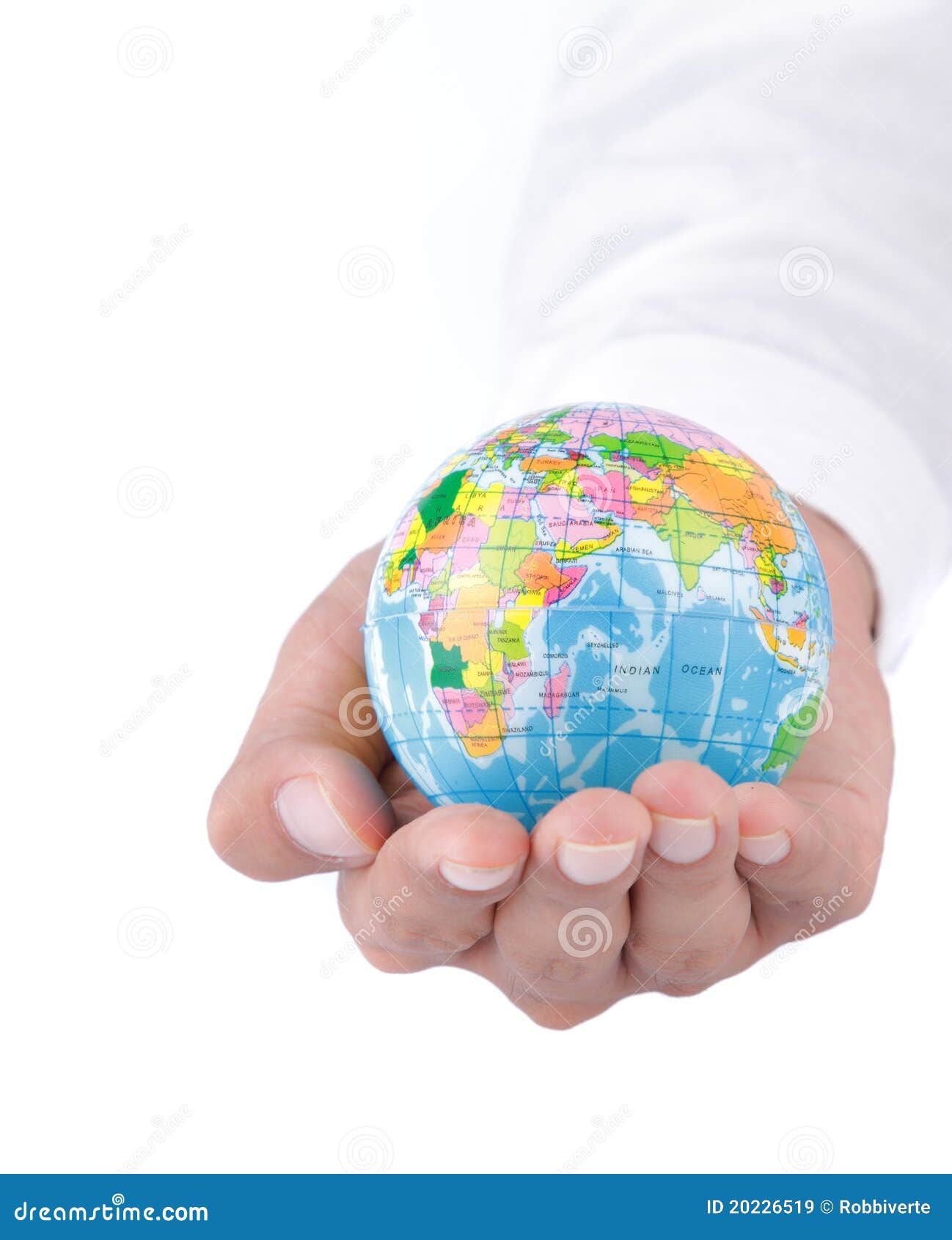 World in hand concept stock image. Image of protection - 20226519