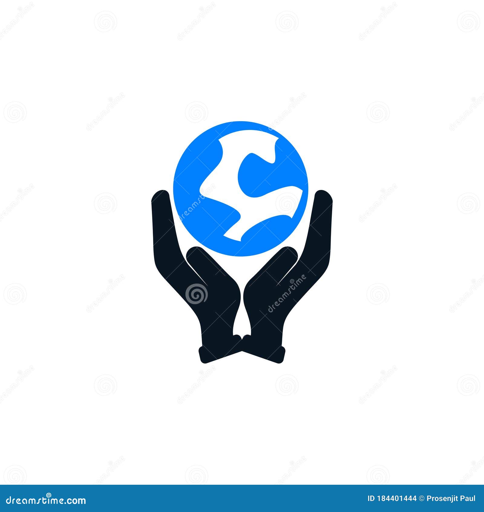 World, Hand, Globe on Hand Icon Stock Vector - Illustration of abstract ...