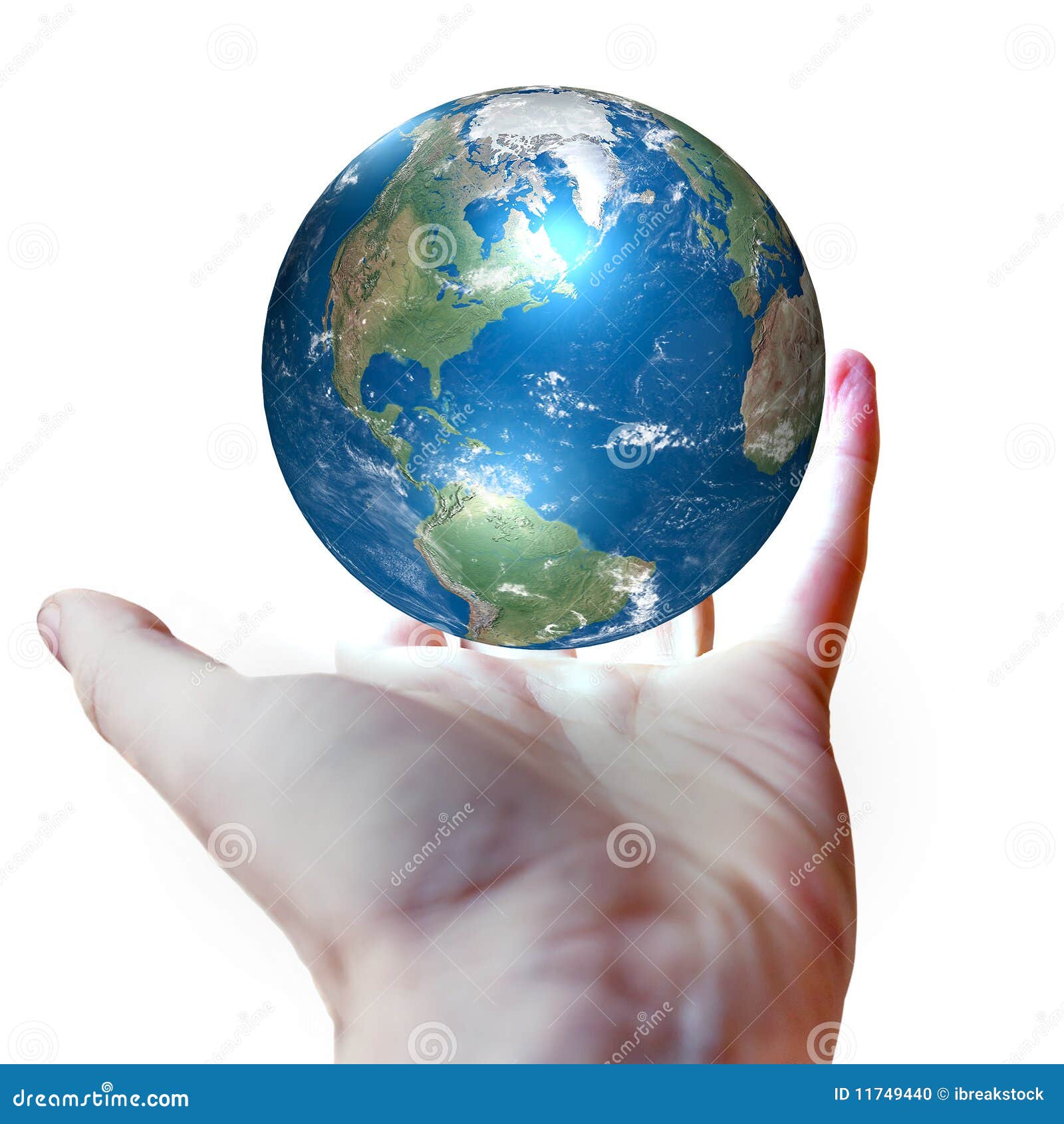 World in hands stock illustration. Illustration of palm - 11749440