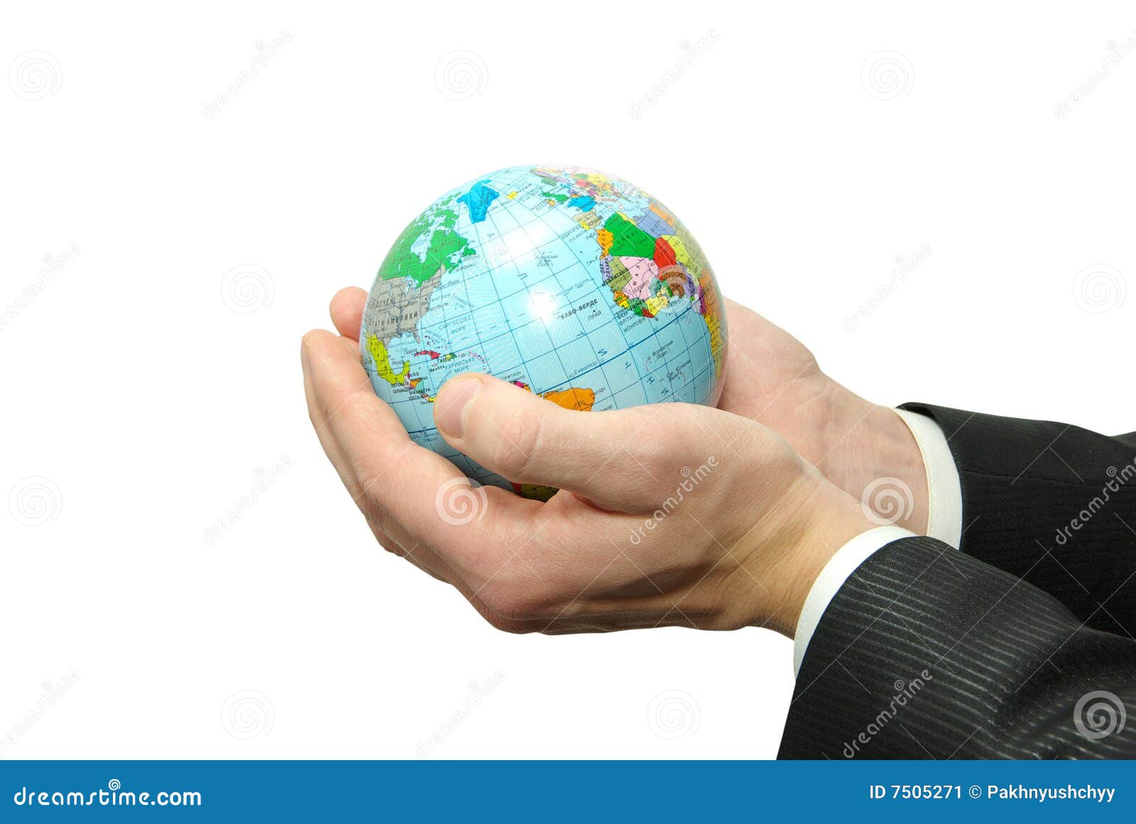 World in hands stock image. Image of human, sphere, land - 7505271