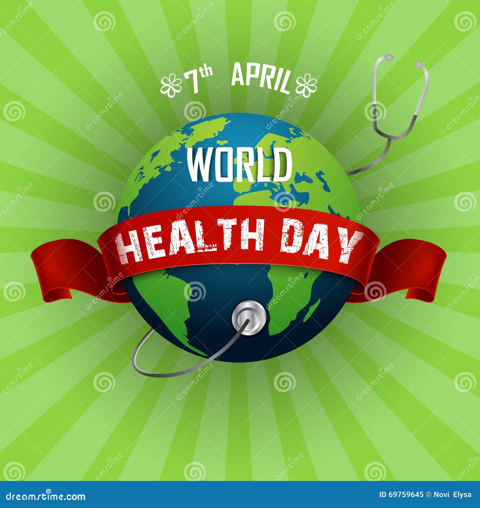 World Health Day Concept with Globe and Stethoscope Stock Vector ... World Health Day Concept with Globe and Stethoscope Stock Vector ...