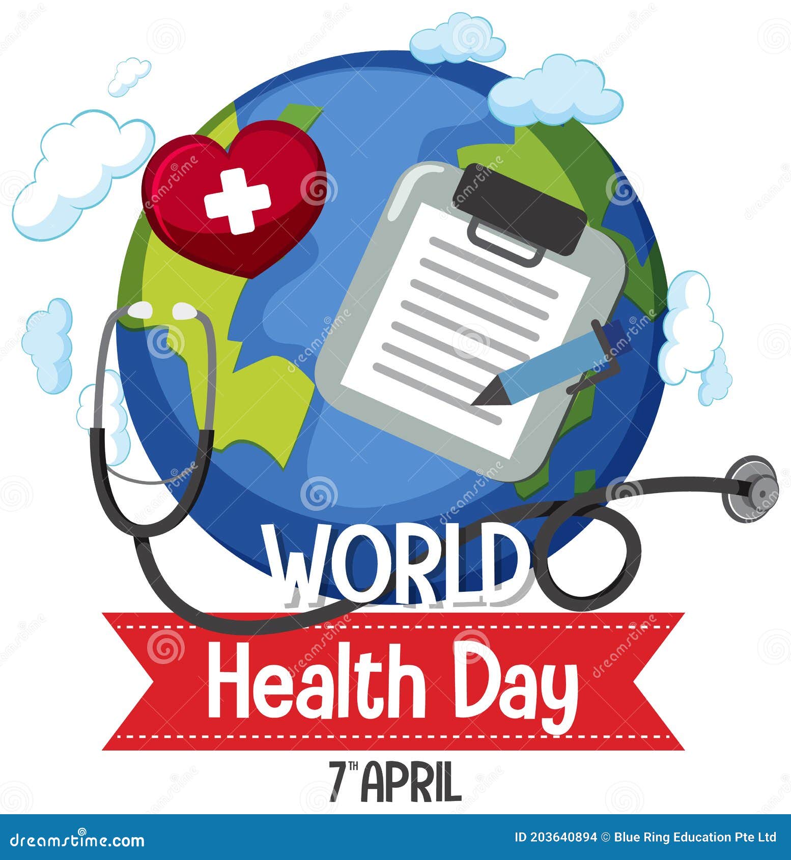 World health day logo stock vector. Illustration of healthy - 203640894
