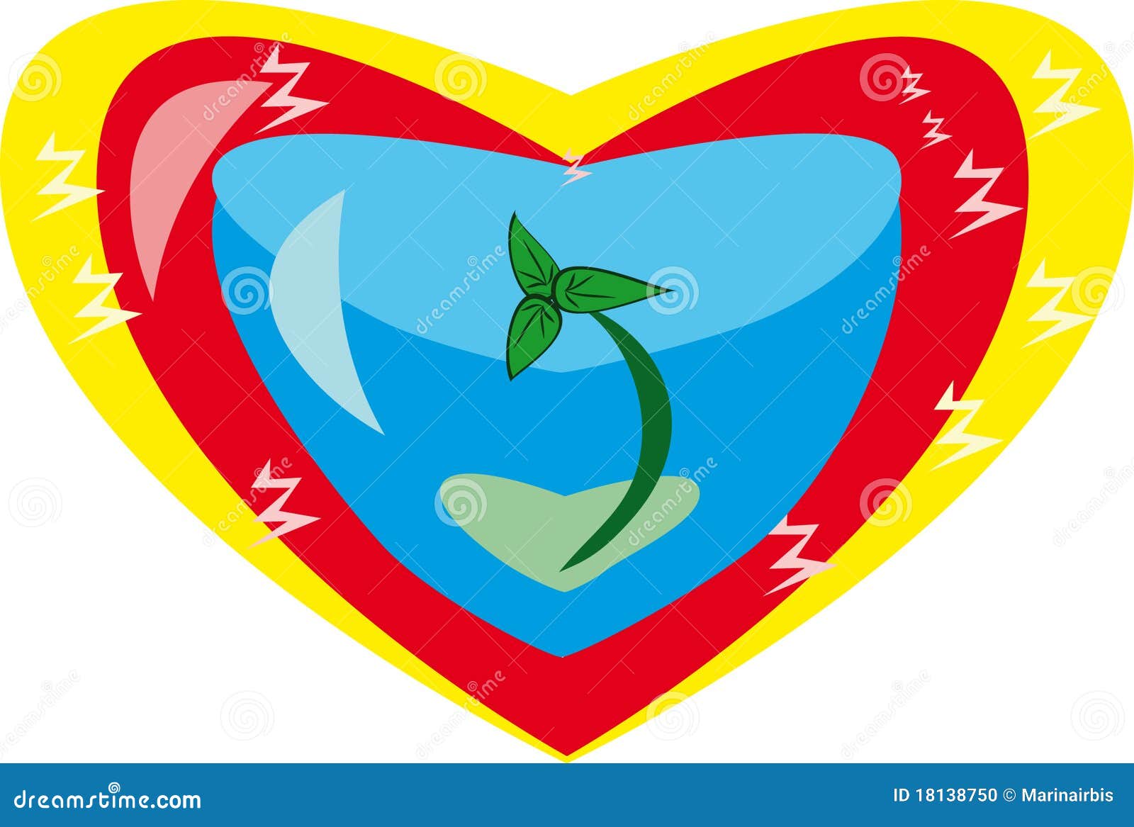 World heart stock vector. Illustration of world, nature - 18138750