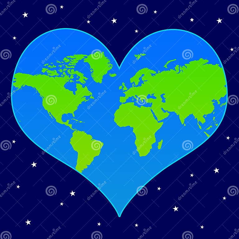 World heart stock illustration. Illustration of america - 22501941