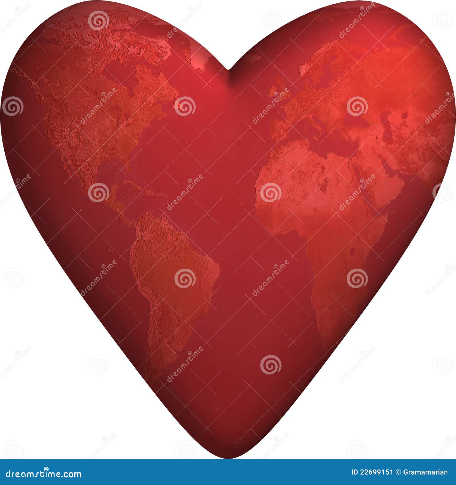World Heart 3D stock illustration. Illustration of feeling - 22699151