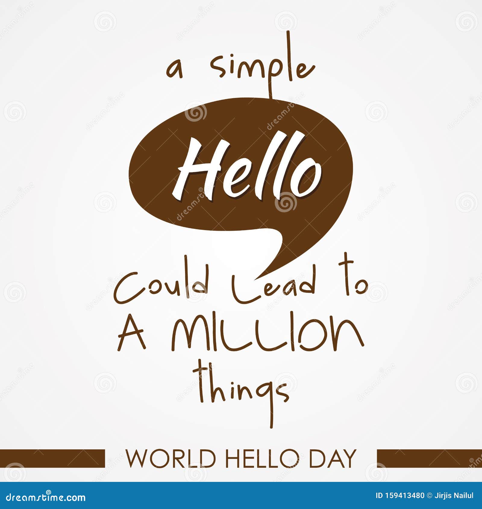 Hello World Banner With Brush Lettering And Pastel Pink Hand Drawn ...