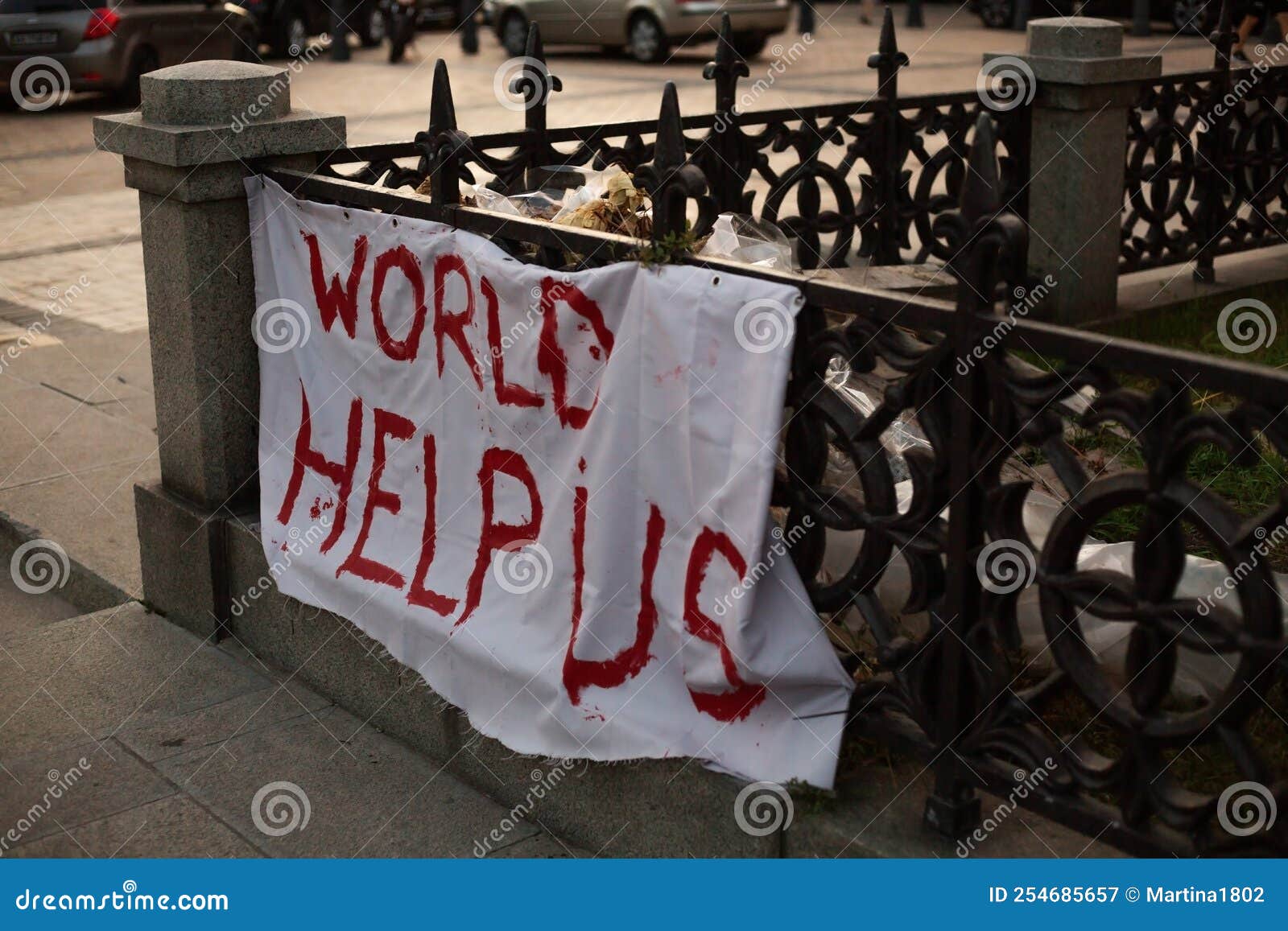 `world Help Us` War in Ukraine 2022 Editorial Photography - Image of ...